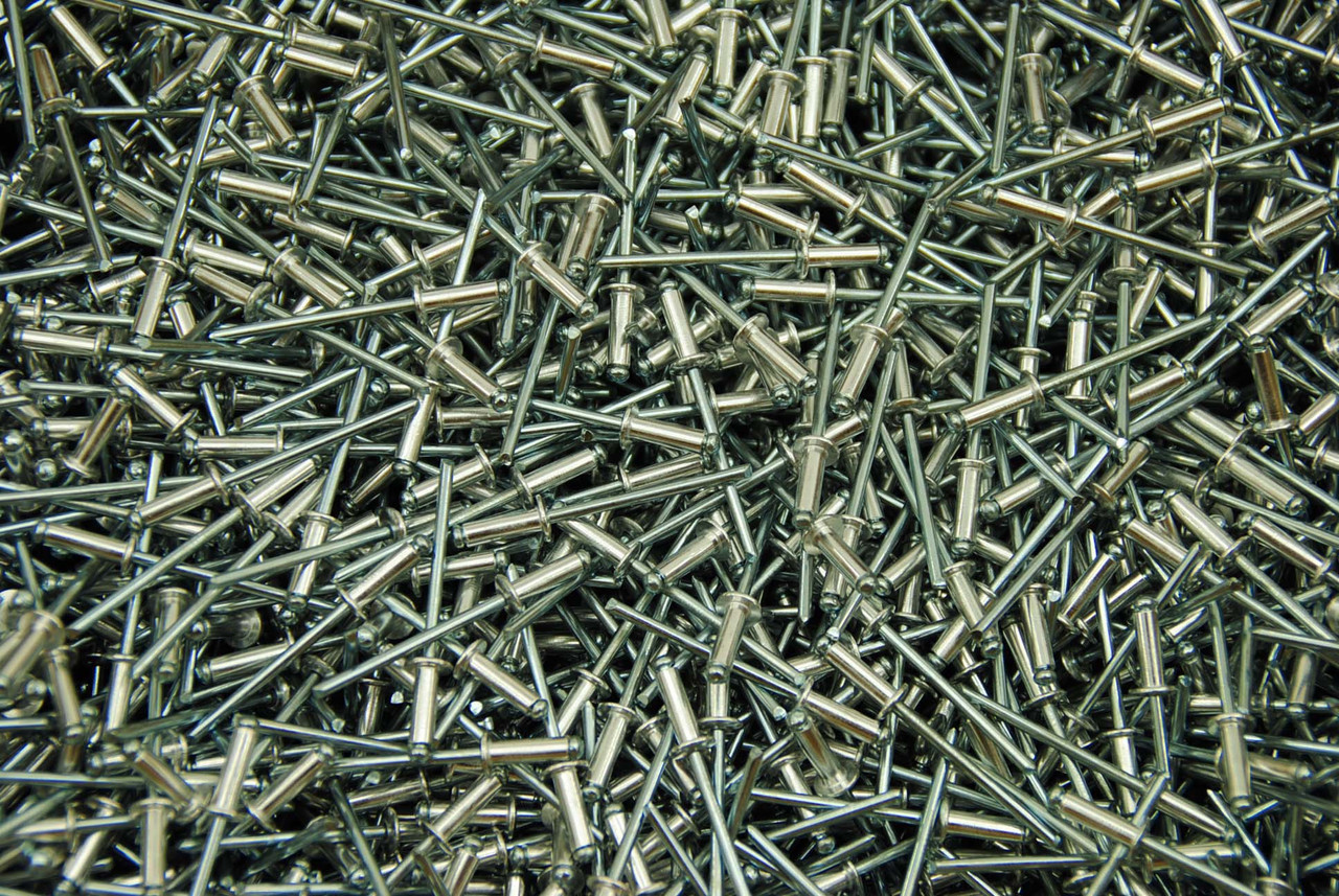 (700) 1/8 x 1/4 Aluminum/Steel Blind Pop Rivet ADS44 AD44BS 44ASD 44 ...