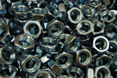 (80) Hex Jam Nut 3/4-16 Fine Thread - Zinc Plated - Thin Nuts - Lexar ...