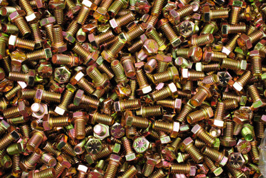 (200) Hex Head 3/8-16 x 5/8 Grade 8 Bolts Yellow Zinc Cap Screws ...