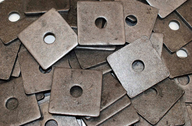 (15) Plain Steel 5/8 x 3 Square Plate Washers 1/4 Thick Unplated ...
