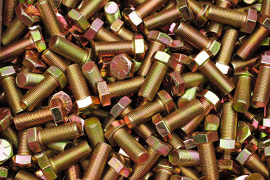 (30) Hex Head 5/8-18 x 1-1/2 Grade 8 Bolts Fine Thread Yellow Zinc Cap ...