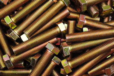 (10) Full Thread Grade 8 Hex Head Tap Bolts 3/4-10 x 4 Coarse Yellow ...