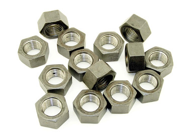 (10) Grade 8 Hex Finish Nuts 1-1/4-7 Plain Finish Unplated 1-1/4 -7 ...