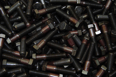 (100) Hex Head 3/8-16 x 1-3/4" Grade 8 Bolts Cap Screws Plain Black ...