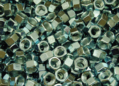 (100) Reversible 5/8-11 Locking Hex Nut Centerlock All Steel Zinc ...
