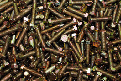 (125) Full Thread Grade 8 Hex Head Tap Bolts 3/8-16 x 1-1/2 Coarse ...