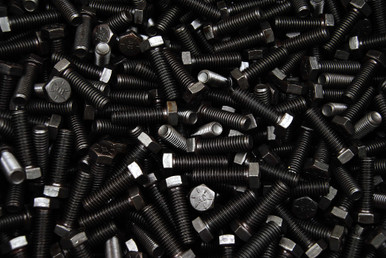 (150) Hex Head 3/8-16 x 1-1/4" Grade 8 Bolts Cap Screws Plain Black ...