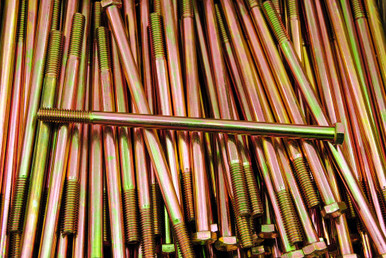 (25) Hex Head 3/8-16 x 7-1/2" Grade 8 Bolts Yellow Zinc Cap Screws ...