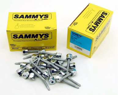 (25) Sammys 1/4-20 x 2 Threaded Rod Hanger for Steel 8027957 Self ...