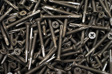 (250) Phillips Flat Head 12-24 x 2 Self-Drilling Reamer Wing Screws ACQ ...
