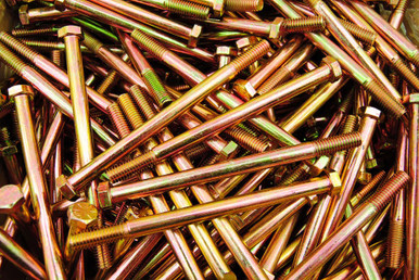 (40) Hex Head 3/8-16 x 5-1/2" Grade 8 Bolts Yellow Zinc Cap Screws ...