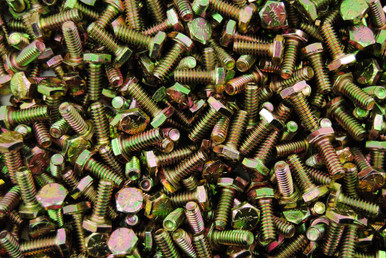 (500) Grade 8 Hex Head 1/4-20 x 5/8 Cap Screws Bolts Yellow - Lexar ...