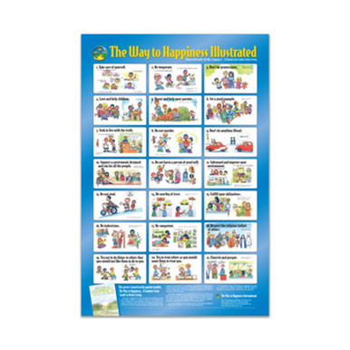 The Way to Happiness—Illustrated Poster