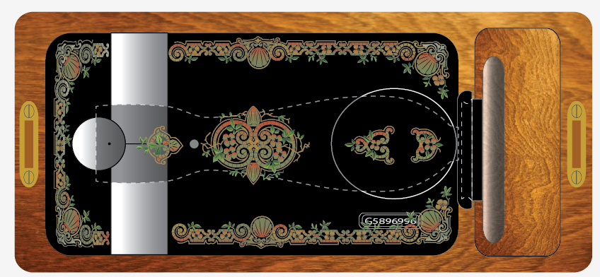 Singer 28/128 Decals for Restorations Tiffany Design Multi-Color ...