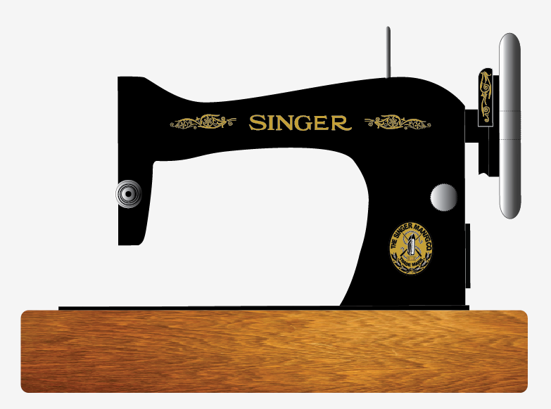Singer 66 or 99 Filigree Sewing Machine Restoration Decals - Keeler Sales
