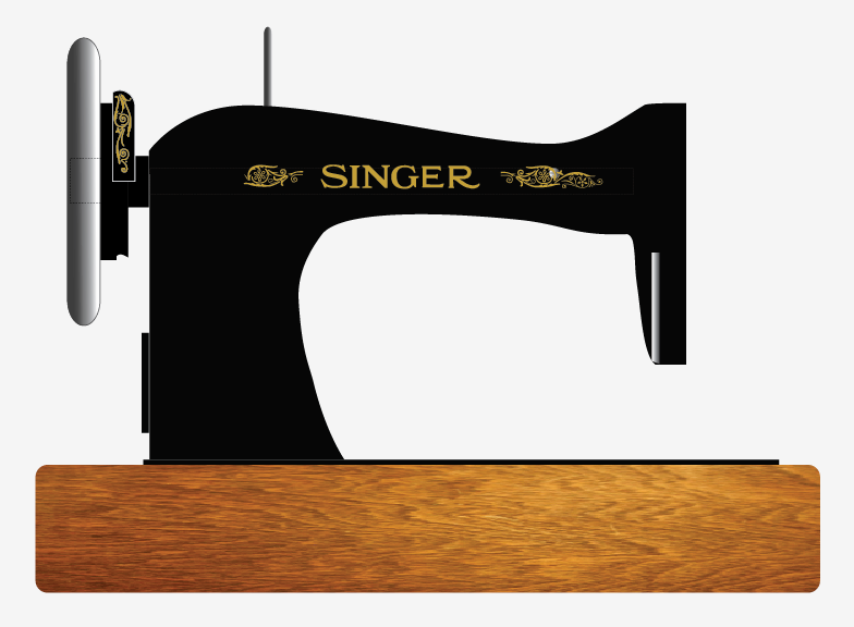 Singer 66 or 99 Filigree Sewing Machine Restoration Decals - Keeler Sales