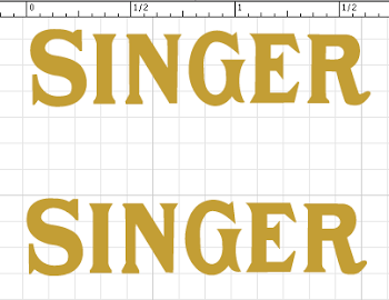 Singer 20 Toy Sewing Machine Restoration Waterslide Decals Post 1950 ...