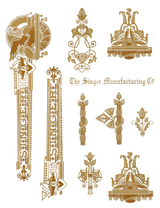 Singer 27 127 Decals for Restorations Sphinx Design 2 Color - Keeler Sales
