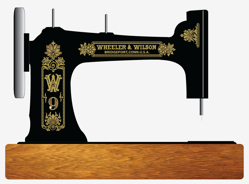 Wheeler Wilson D9 Sewing Machine Restoration Decals 41096 - Keeler Sales