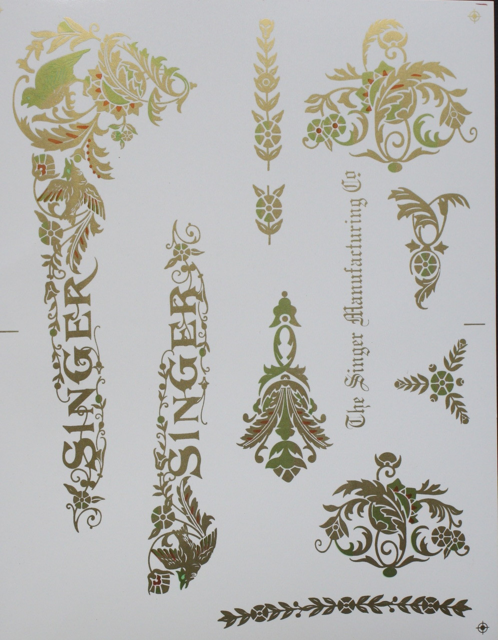 Singer 27 127 Decals for Restorations Pheasant Design 41128 - Keeler Sales