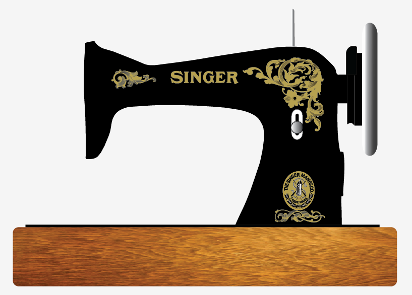 Singer 15 Acanthus Leaves Style Decals 40844 - Keeler Sales