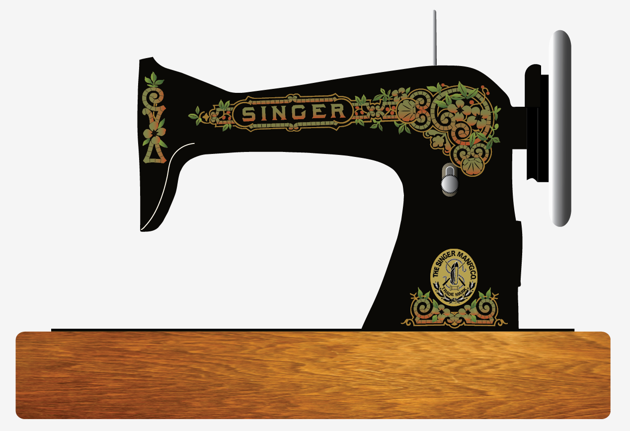 Singer 15 Class Tiffany Style Multi Color Decals - Keeler Sales