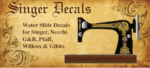 Sewing Machine Decals