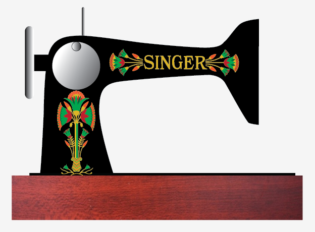 Singer 66 Sewing Machine Lotus Style Restoration Decals Multi-Color ...