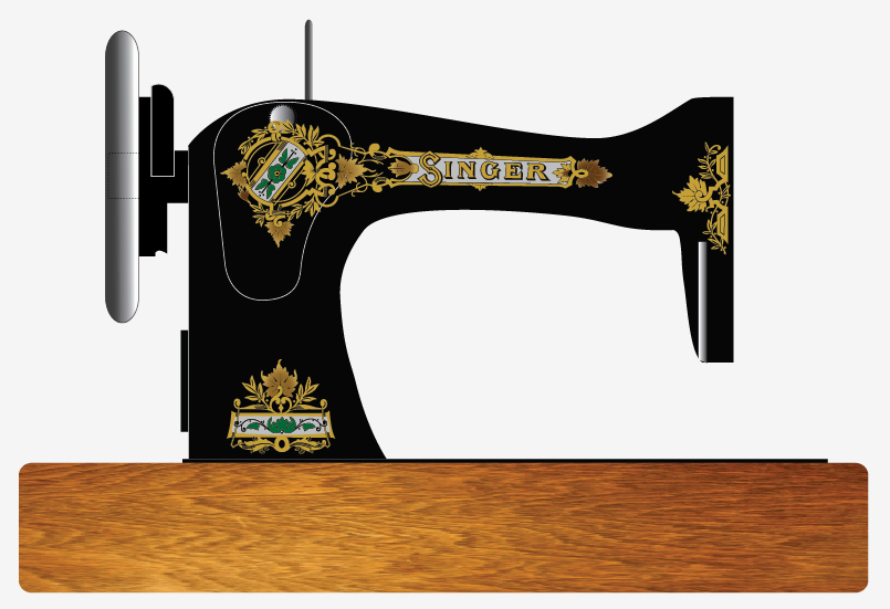 Singer 28/128 Decals for Restorations Victorian Design Multi-Color ...