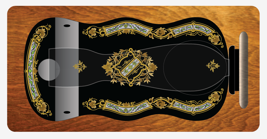 Singer 27 VS2 Decals for Restorations Victorian Design - Keeler Sales