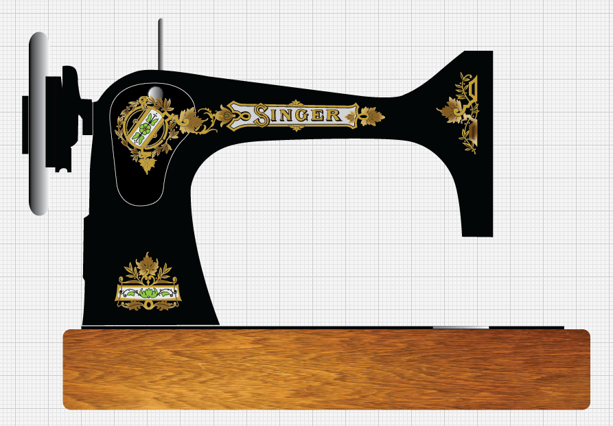 Singer 27 VS2 Decals for Restorations Victorian Design - Keeler Sales