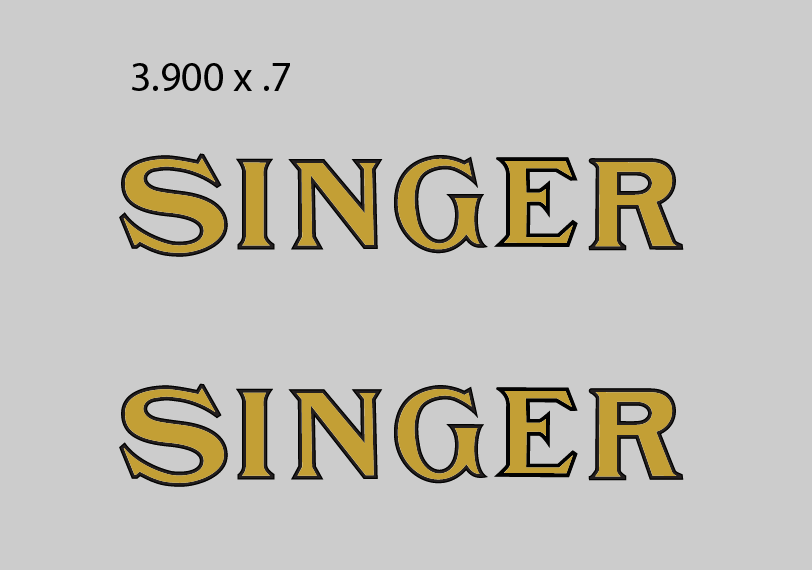 Singer 31 Basic Decals for Restorations - Keeler Sales