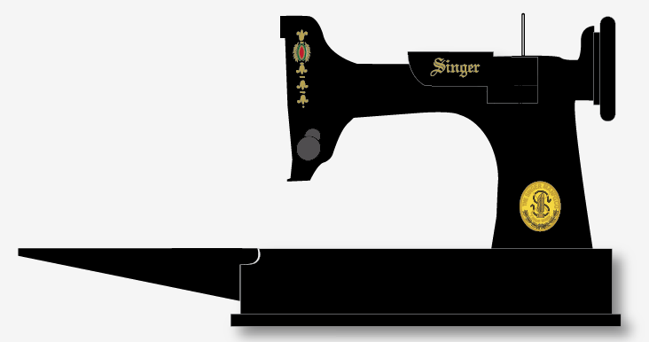 Custom Singer 221 Featherweight Decals for Restorations Red Eye Design ...