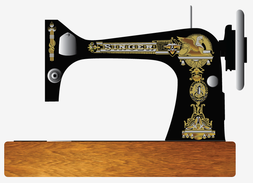 Singer 27 127 Decals for Restorations Sphinx Design 3 Color - Keeler Sales