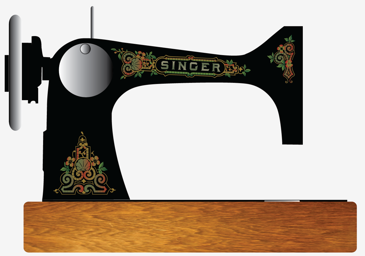 Singer 27 127 Decals for Restorations Tiffany Design Multi-Color ...