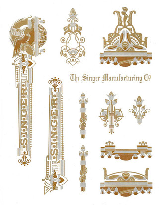 Singer 15 Class Decals for Sphinx Restorations 3 Color - Keeler Sales