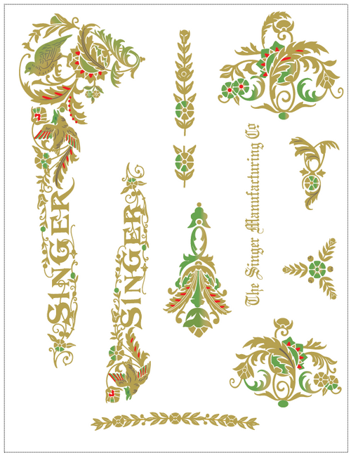 Singer 15 Pheasant Style Decals 41134 - Keeler Sales