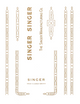 Singer 201K Sewing Machine Waterslide Restoration Decals - Keeler Sales