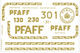 Pfaff 130 Sewing Machine Restoration Decals - Keeler Sales