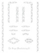 Singer 15 Sewing Machine Restoration Decals Silver Ink - Keeler Sales