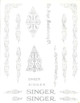 Singer 66 or 99 Filigree Sewing Machine Restoration Decals Silver ...