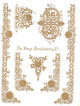 Singer 15 Class Tiffany Style Gold Metallic Decals - Keeler Sales