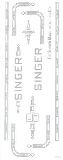 Singer 201 Sewing Machine Waterslide Restoration Decals Silver - Keeler ...