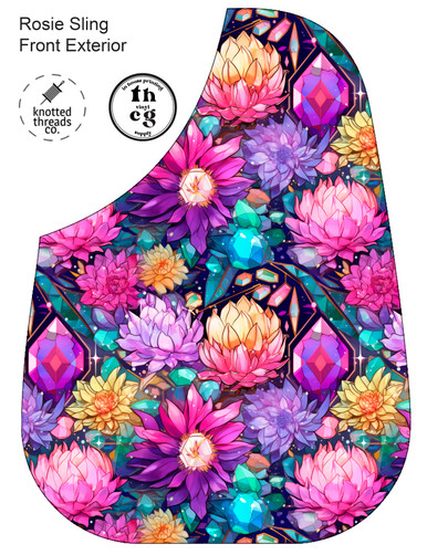 Cut and Sew - Rosie Sling Panel PPD132 Flowers - THCG Supply