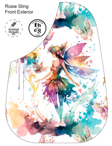 Cut and Sew - Rosie Sling Panel TS001 Butterfly Fairy - THCG Supply