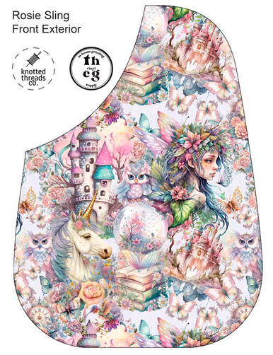 Cut and Sew - Rosie Sling Panel TS006 Fairy Mash - THCG Supply