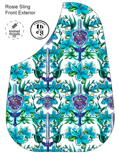 Cut and Sew - Rosie Sling Panel AK005 Zelda Transparent - THCG Supply