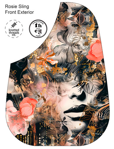 Cut and Sew - Rosie Sling Panel THCG1026 Abstract Face - THCG Supply