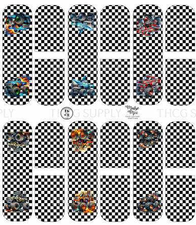 Cut and Glue - Maisie Moo Bookmarks Monster Trucks - THCG Supply
