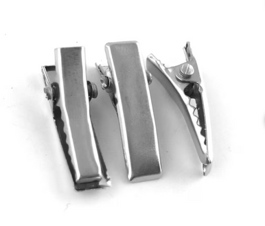 35mm /3.5cm Silver Alligator Clip